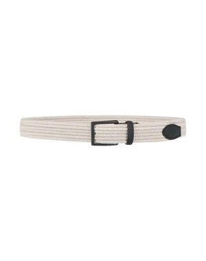 Paul & Shark Man Belt Chocolate Brown Size 42 Wool, Acrylic, Cotton, Viscose, Rubber Beige