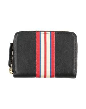 INES DE LA FRESSANGE PARIS Woman Wallet Navy Size - Leather Black