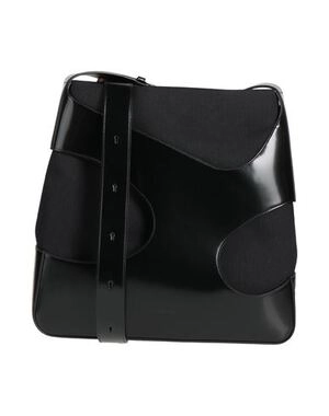 FERRAGAMO Cross-body Bag Leather, Textile Fibers - Black