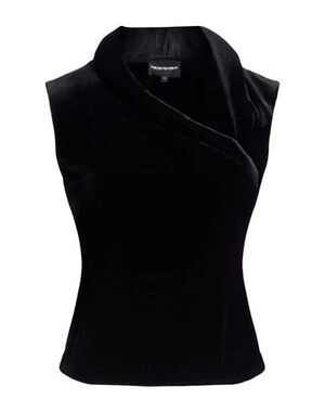 Emporio Armani Top Size Polyester, Elastane - Black