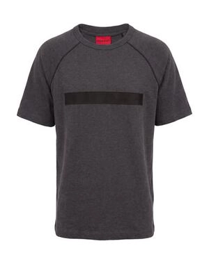 Hugo T-shirt Charcoal Size Cotton - Grey