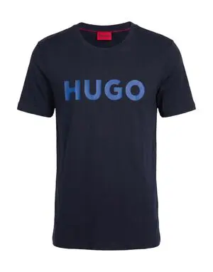 Hugo T-shirt Midnight Size Cotton, Elastane