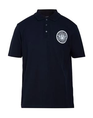 Balmain Polo Shirt Size Cotton, Elastane - Navy