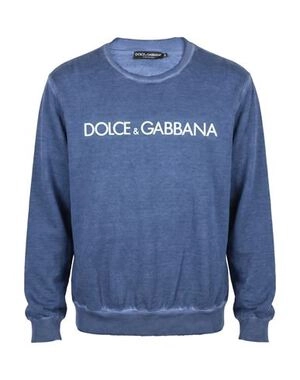 Dolce & Gabbana Sweatshirt Slate Size Cotton - Blue