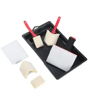 XDOVET Paint Edger Trimmer With Pad Refills Corner Walls Ceilings Trim Touch Up Refill Applicator Flat Surfaces - Black