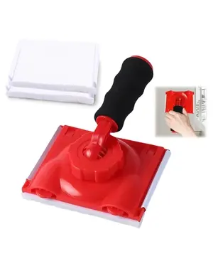 XDOVET Paint Edge Trimmer Pads Applicator Corner Walls Ceilings Baseboards Windows Doors - Red