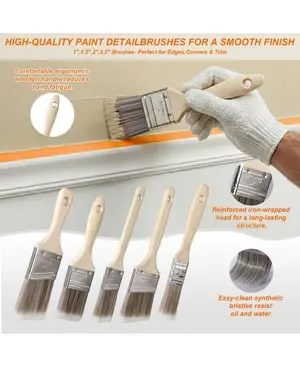 XDOVET Paint Roller Kit With Extension Pole Brush Set