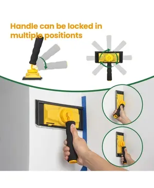 XDOVET Paint Edger Tool Kit Pad Set Corner Wall Ceiling Trimmer Handle Refill Pads