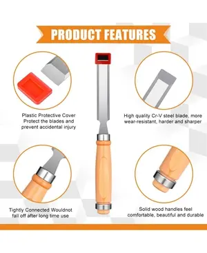 XDOVET Wood Chisel Set Double-edge Coping Tool Joinery Carving Kit