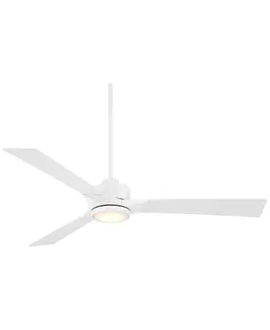 CASA VIEJA 56" Kali Matte Led Damp Ceiling Fan With Remote - White