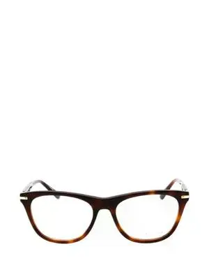 Calvin Klein Tortoiseshell-effect Rectangle-frame Glasses - Brown