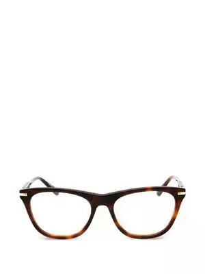 Calvin Klein Tortoiseshell-effect Rectangle Frame Eyeglasses - Brown