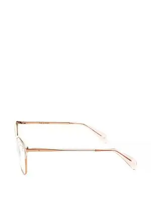 Rag & Bone Geometric Frame Eyeglasses - Gold