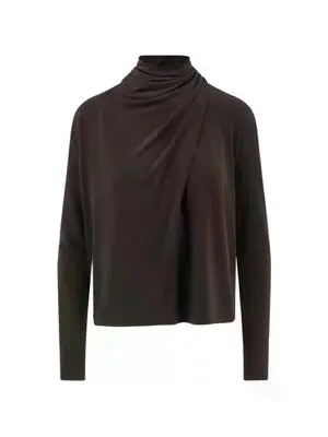 Vince Draped Long-sleeve Top