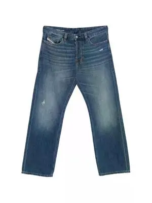 DIESEL® Faded Whiskered Jeans - Blue