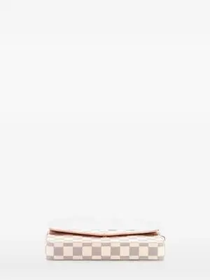 LOUIS VUITTON Felicie Pochette Damier Crossbody Bag - White
