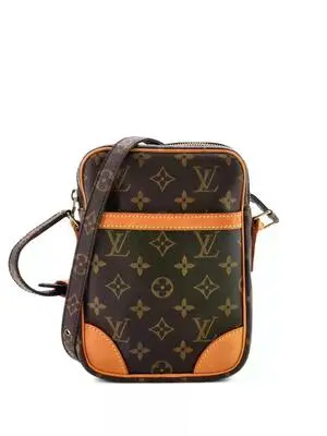 LOUIS VUITTON Danube Monogram Canvas Crossbody Bag - Brown