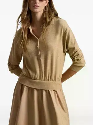 Polo Ralph Lauren Button-up Maxi Dress - Neutrals
