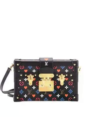 LOUIS VUITTON Petite Malle Handbag Limited Edition Game On Multicolor Monogram Clutch Bag