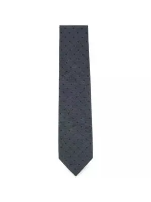 BARBA NAPOLI Polka-dot Tie - Grey