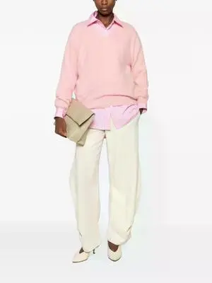 IVORY PARIS Dolly V-neck Sweater - Pink
