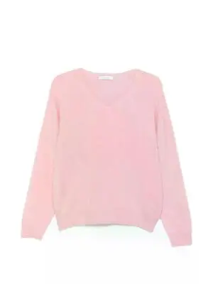IVORY PARIS Dolly V-neck Sweater - Pink