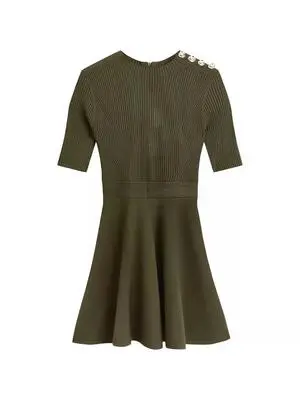 Ted Baker London Lilano Ribbed-knit Skater Mini Dress
