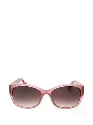 Juicy Couture Oval Frame Sunglasses With Logo Detail - Pink