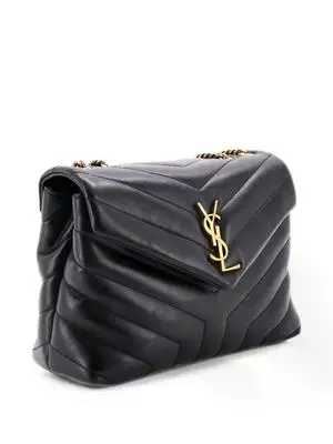 Saint Laurent Loulou Matelasse Chevron Leather Small Shoulder Bag