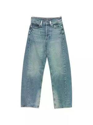 Alexander Wang Crystal-embellished Wide-leg Jeans