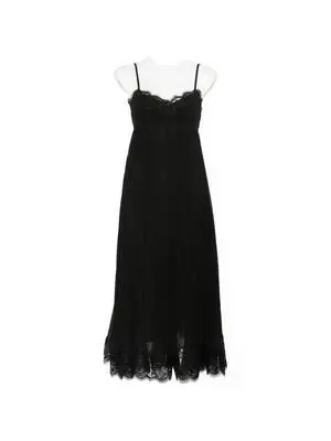 Zimmermann Lace-trim Pleated Dress