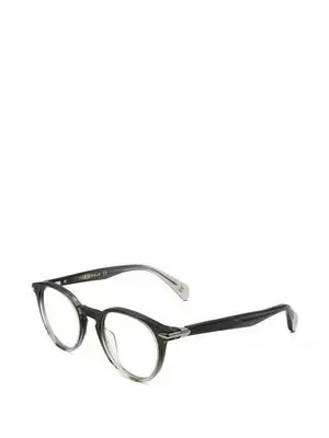 Rag & Bone Round Frame Eyeglasses - Black