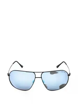 KENNETH COLE Pilot-frame Mirrored Sunglasses - Black