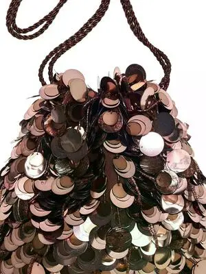 LIZZIE FORTUNATO Gala Sequin-embellished Shoulder Bag - Brown