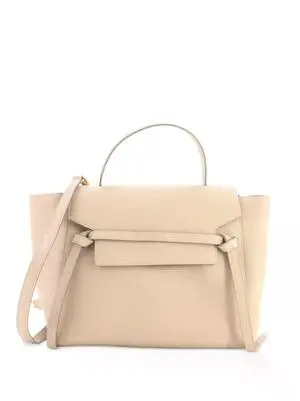 Celine Textured Leather Mini Belt Bag - Brown