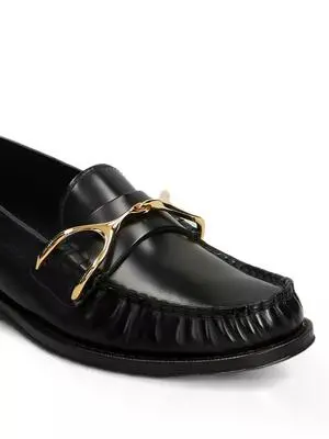 Alexander McQueen Wishbone Leather Loafers
