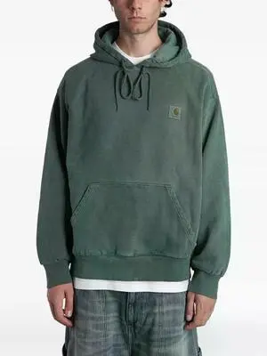 Carhartt Work In Progress Vista Logo-patch Hoodie - Green
