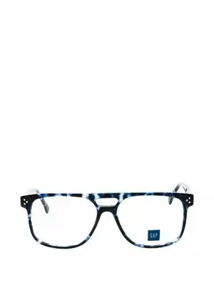 Gap Tortoiseshell-pattern Rectangle-frame Glasses - Blue
