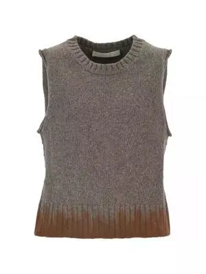 TELA Two-tone Knitted Vest
