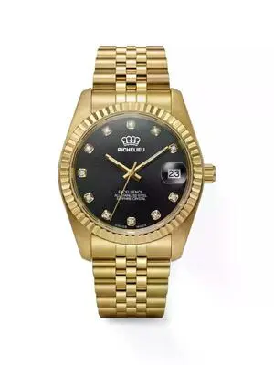 RICHELIEU SWISS Excellence Fluted Bezel 31mm Watch - Black