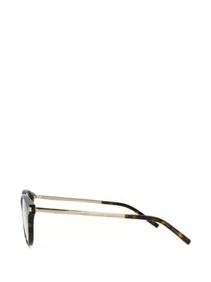 Saint Laurent Round-frame Tortoiseshell Glasses