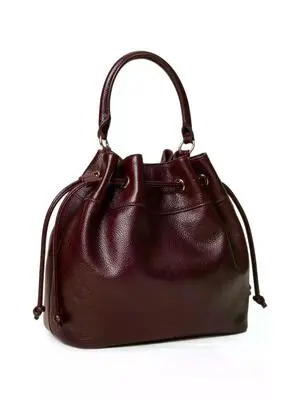 TWINSET Pebbled Drawstring Bucket Bag