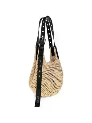 Loewe Small Punch Hole Woven Shoulder Bag