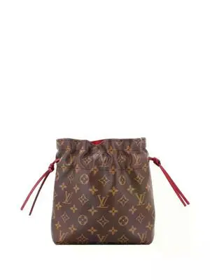 LOUIS VUITTON Noe Pouch Monogram Canvas Clutch Bag