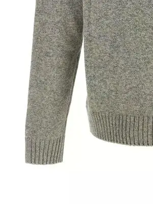 ZANONE Mélange-knit Zip-up Cardigan