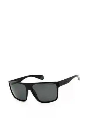 POLAROID Rectangle Frame Sunglasses With Engraved Arms