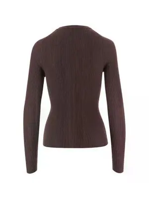 OLIVER LATTUGHI Ribbed-knit Crew-neck Sweater