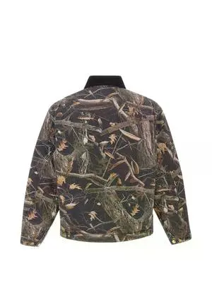 Carhartt Work In Progress Og Detroit Leaf-print Jacket - Black
