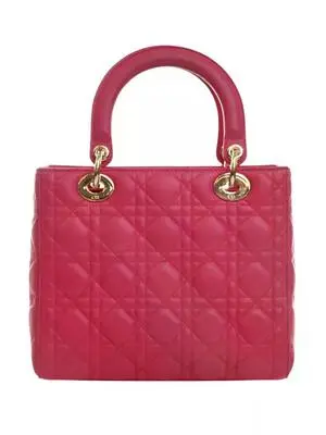 Dior 2013 Medium Lambskin Cannage Lady Satchel
