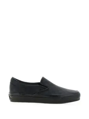 VANS Premium Classic Slip-on Checkerboard-print Sneakers - Black